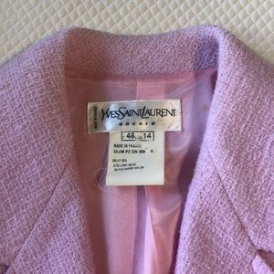 Yves Saint Laurent | Jackets & Coats | Yves Saint Laurent Encore Pink ...